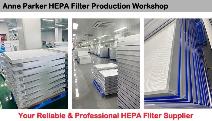 Cleanroom H14 Mini Deep Pleat HEPA Filter U15 U17