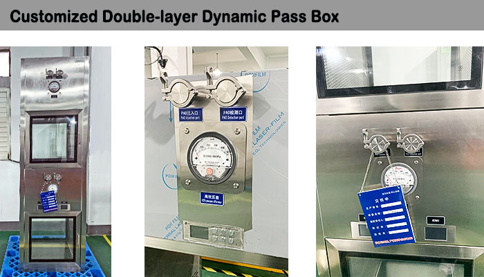 Pharmaceutical Cleanroom Interlock Dynamic Pass Box Air Shower ...