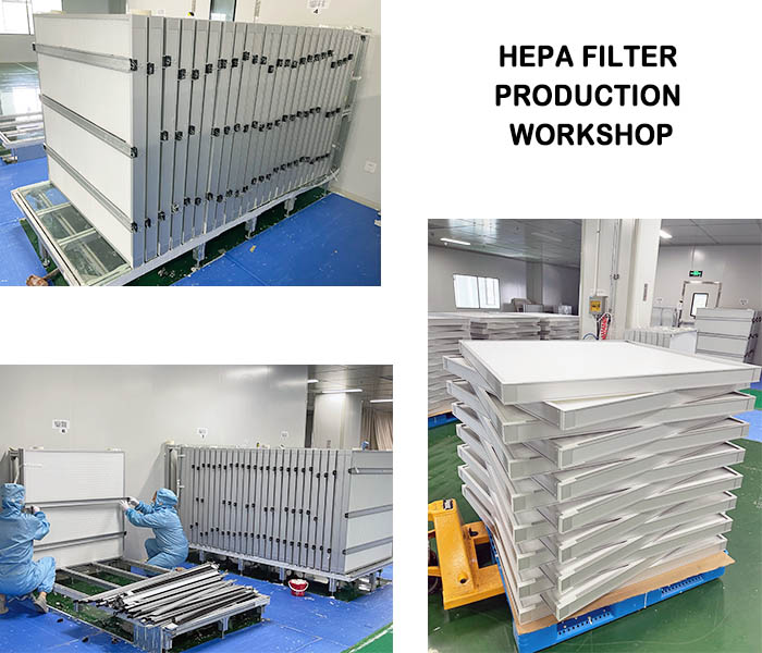 Knife Edge Frame Mini Plated HEPA Filter High Performance