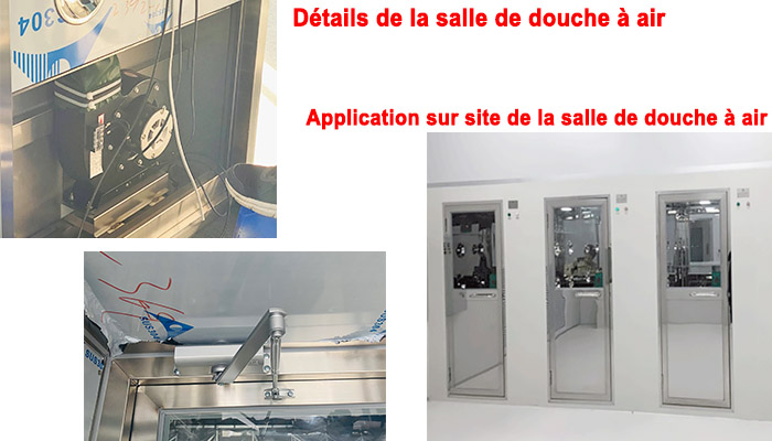 Conception de salle blanche pour système de douche à air industriel