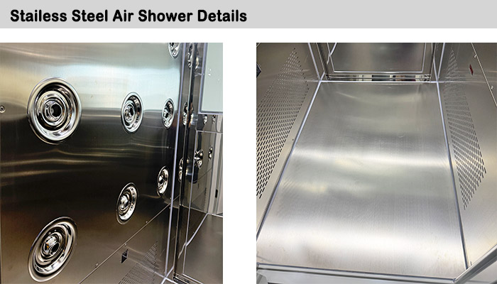 Stainless Steel Decontamination Air Shower Cleanroom Cabinet Factory
