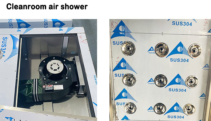Automatic Sliding Door Cargo Air Shower Cleanroom Chamber Design