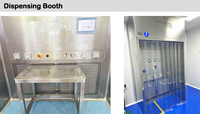Weighing Room Sampling Booth for Raw Materials Weighing Booth Design