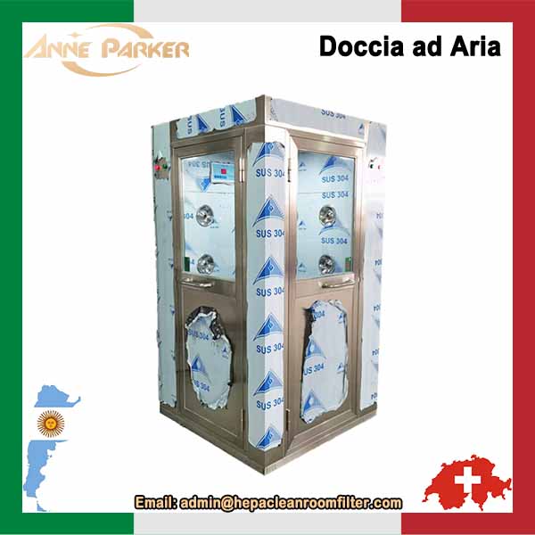 Box doccia angolare in acciaio inox intelligente